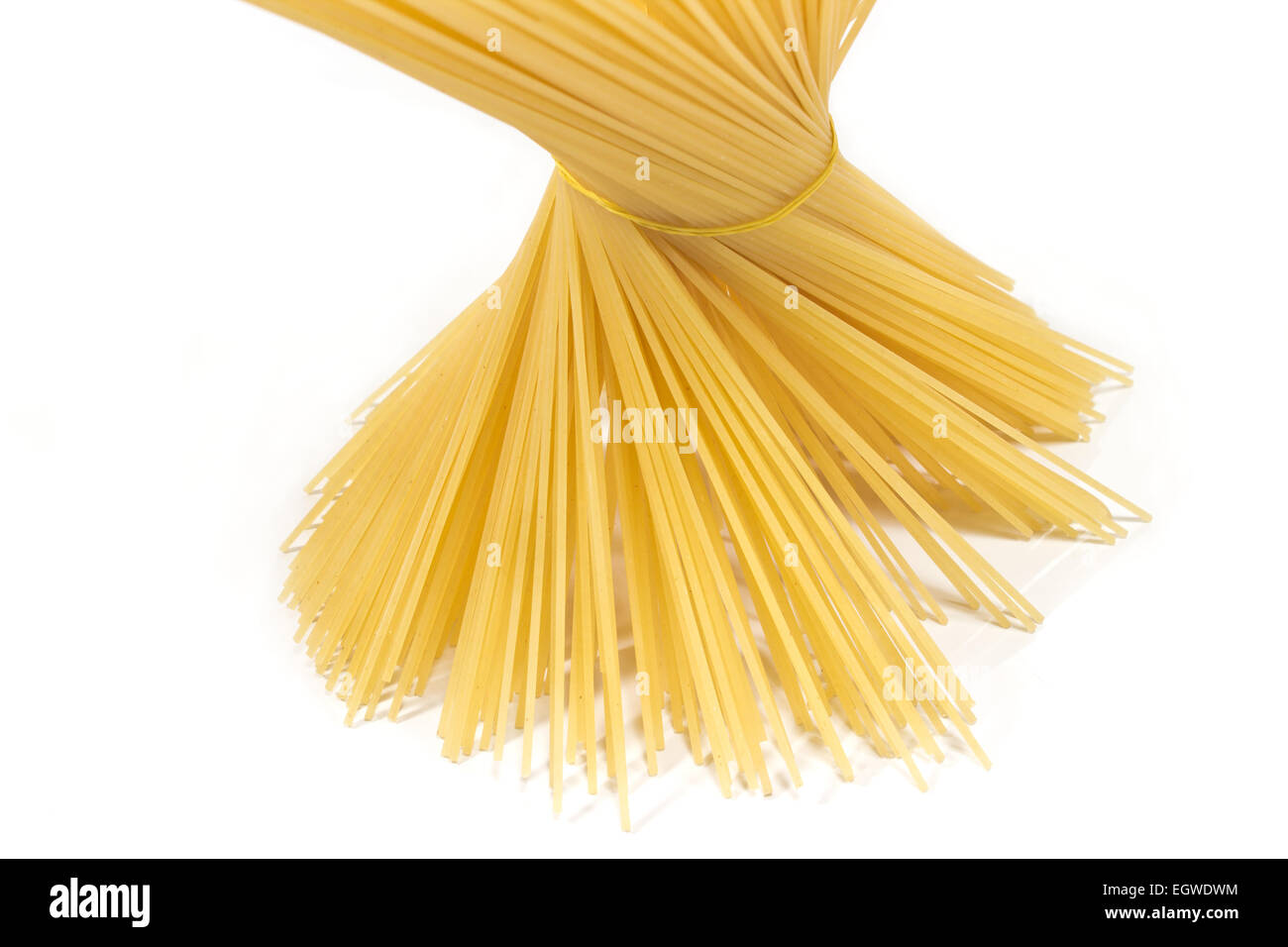 Bunch of spaghetti isolated on white Stock Photo - Alamy