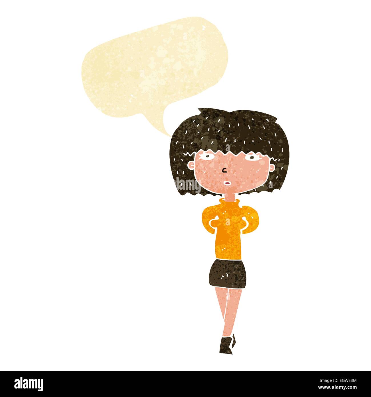 Shy woman bubble hi-res stock photography and images - Alamy