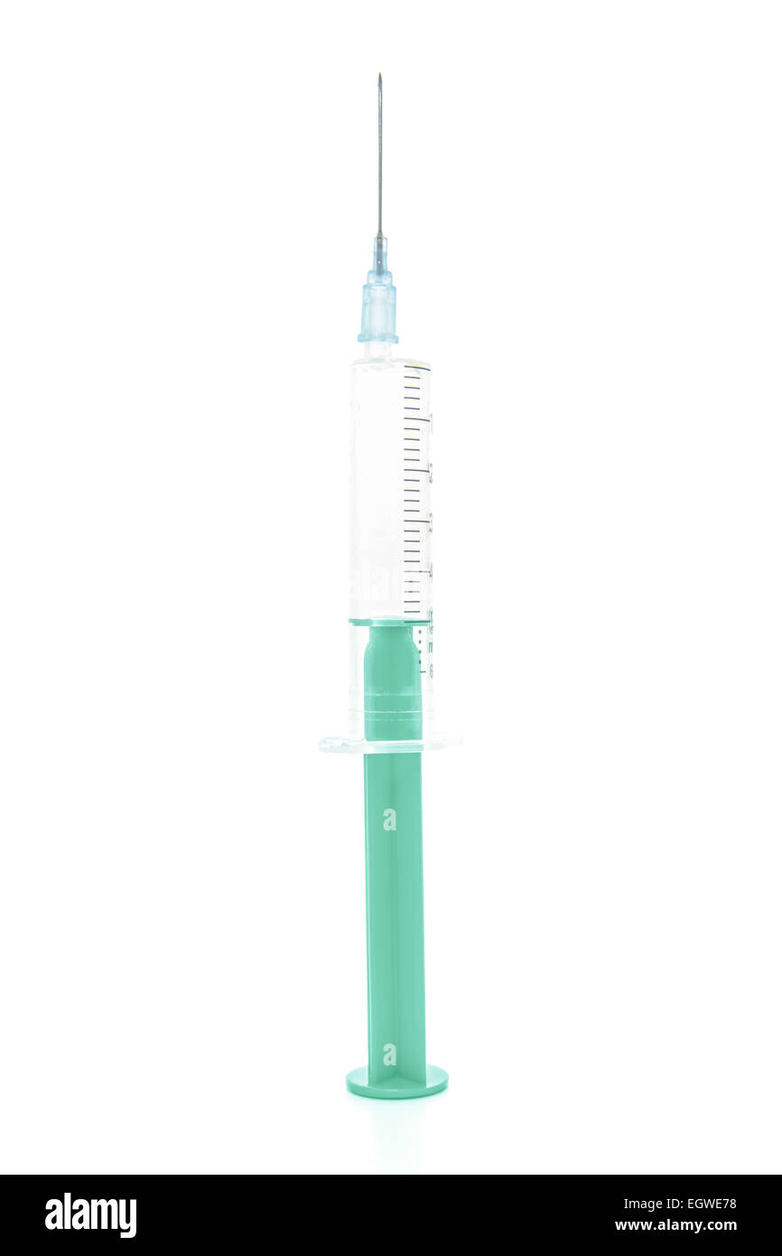 Standard syringe. All on white background Stock Photo - Alamy