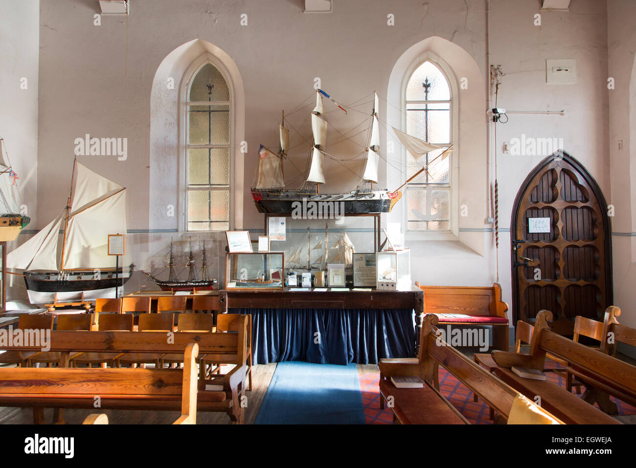 The Sailor's Church on the harbour wall at Ramsgate, Kent Stock Photo ...