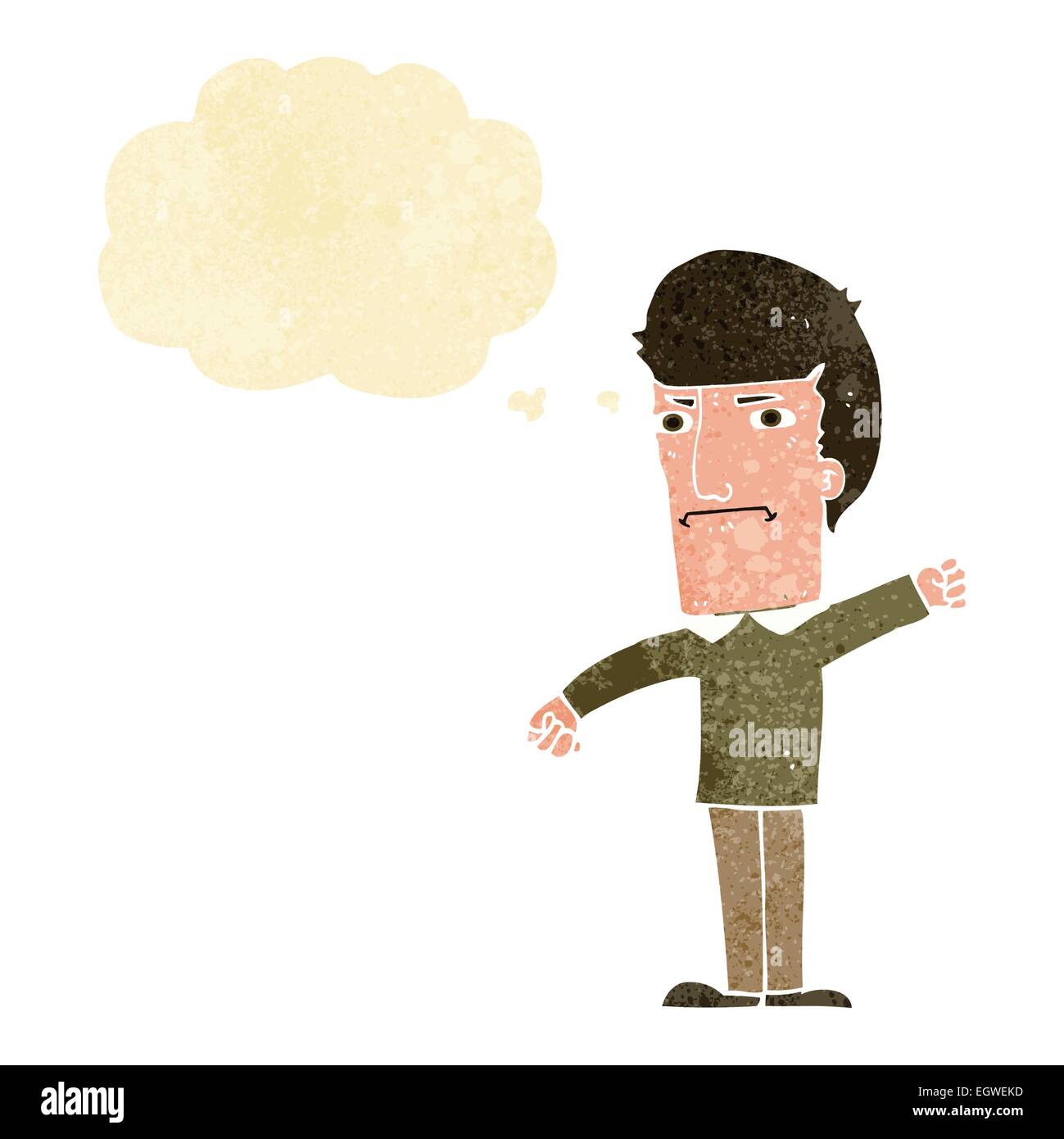 Angry boy thought bubble cartoon hi-res stock photography and images ...