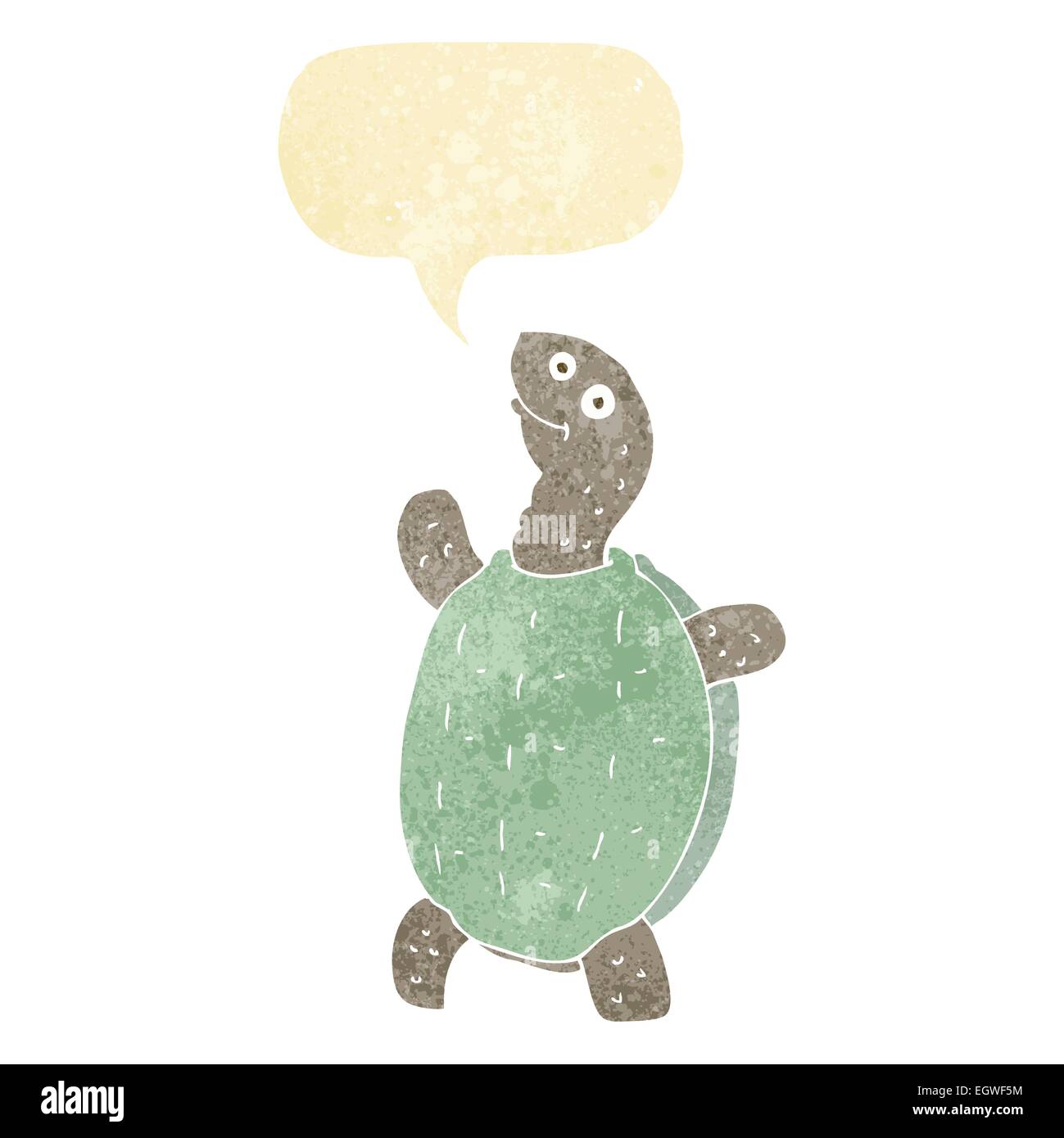 cartoon happy turtle with speech bubble Stock Vector Image & Art - Alamy
