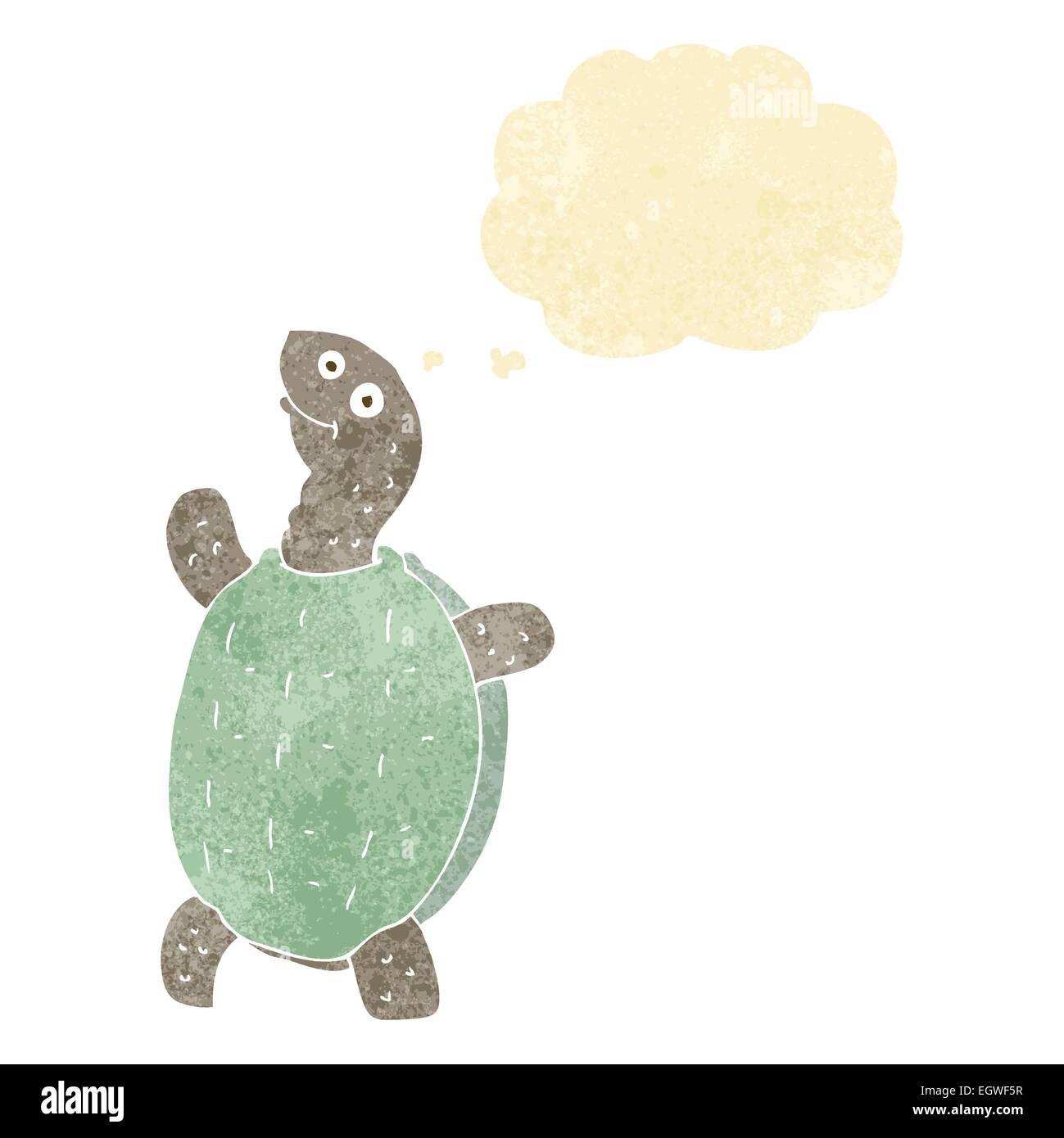 cartoon happy turtle with thought bubble Stock Vector Image & Art - Alamy