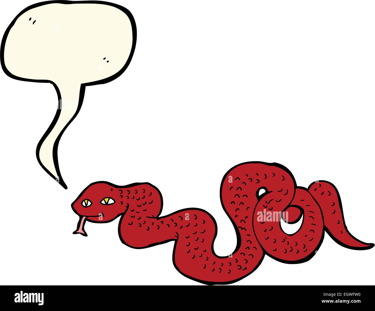 cartoon snake with speech bubble Stock Vector Image & Art - Alamy