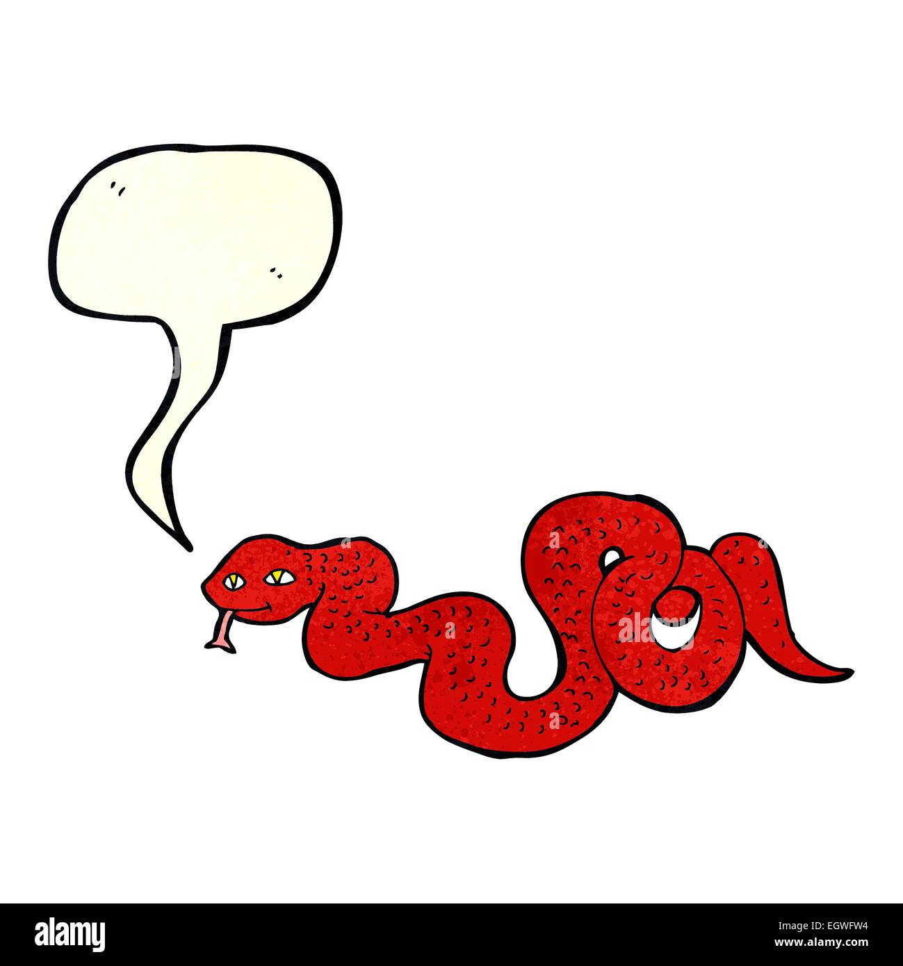 cartoon snake with speech bubble Stock Vector Image & Art - Alamy
