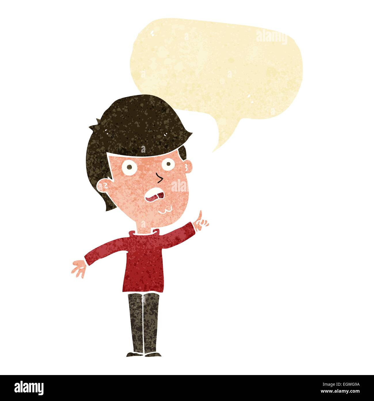Cartoon man asking question bubble hi-res stock photography and images ...