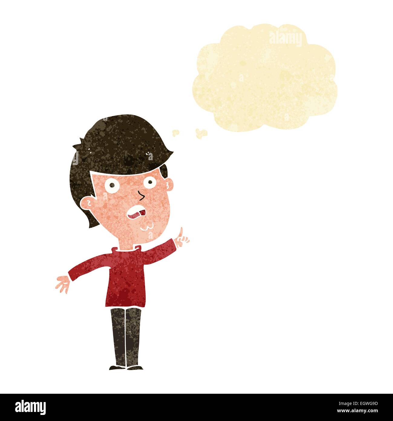 Cartoon man asking question bubble hi-res stock photography and images ...