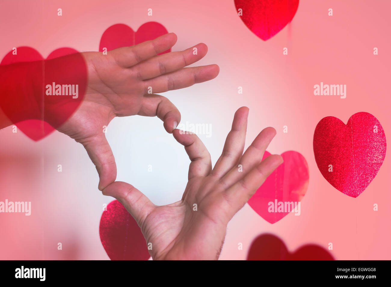 Hands making heart shape hi-res stock photography and images - Alamy