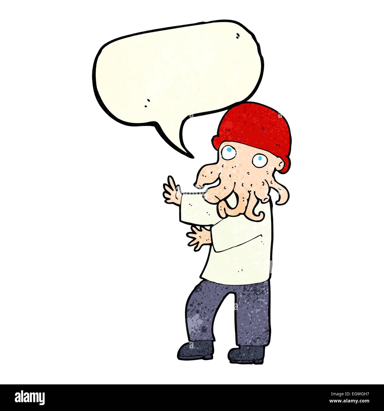 Cartoon monster man speech hi-res stock photography and images - Alamy