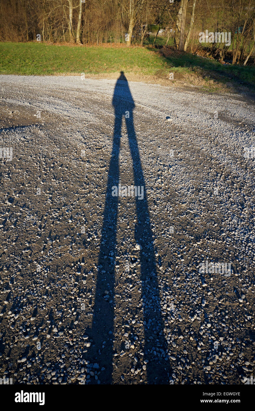 Man and shadow and ground hi-res stock photography and images - Alamy