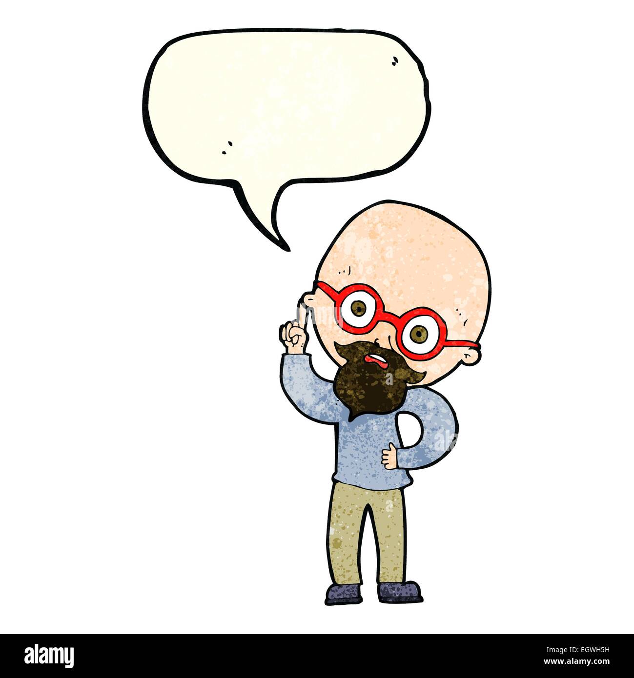 cartoon old man with speech bubble Stock Vector Image & Art - Alamy