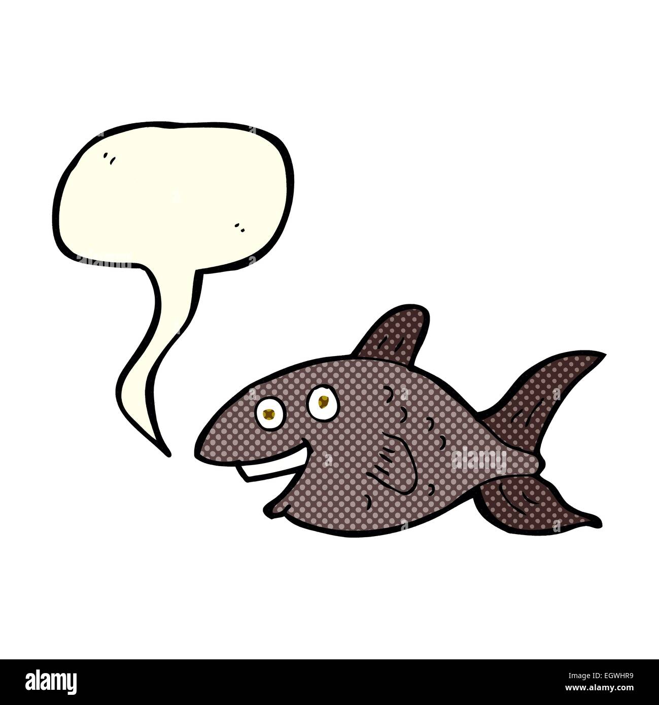 cartoon fish with speech bubble Stock Vector Image & Art - Alamy