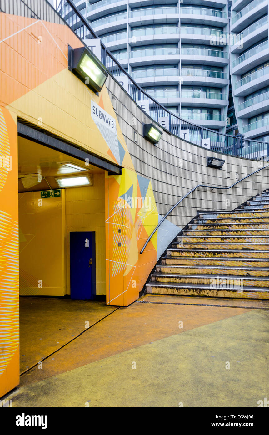 Old Street roundabout subway underpass, London, UK Stock Photo - Alamy