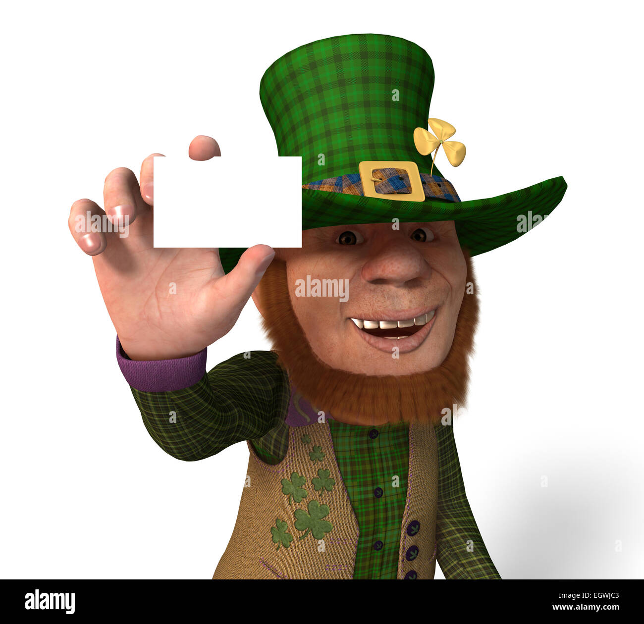 Leprechaun isolated from the background for St. Patrick's Day Stock ...