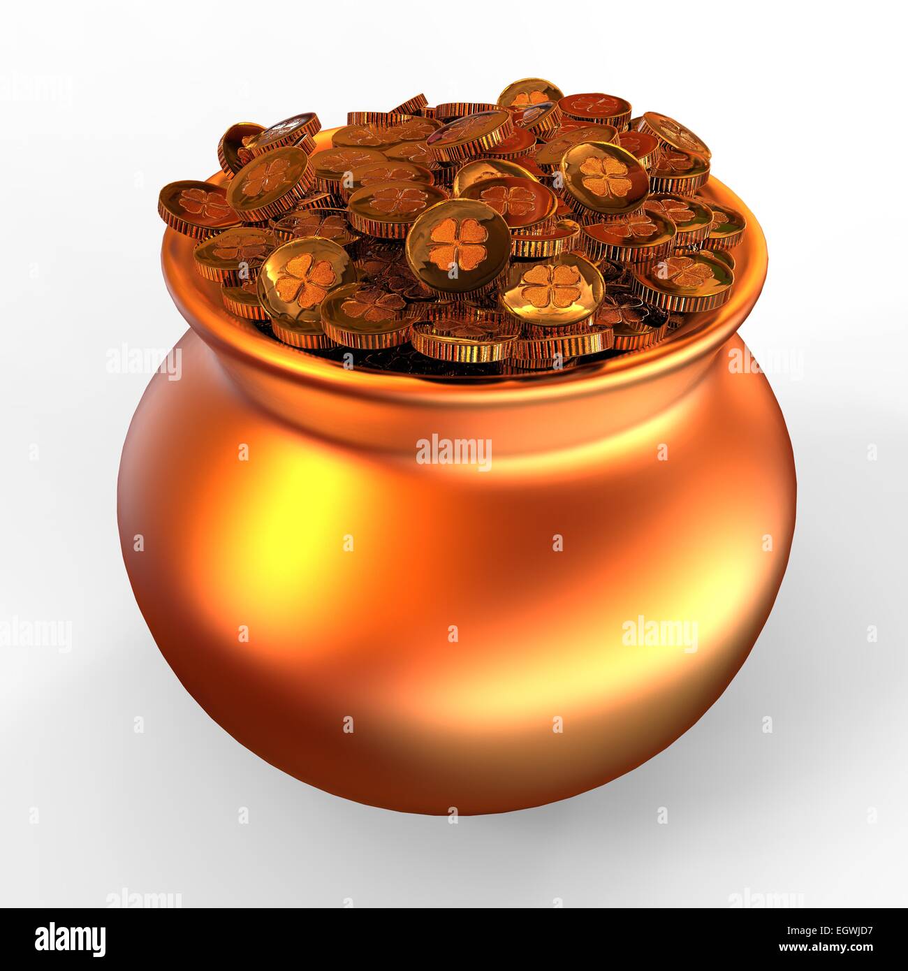 Pot Of Money Stock Photo - Alamy