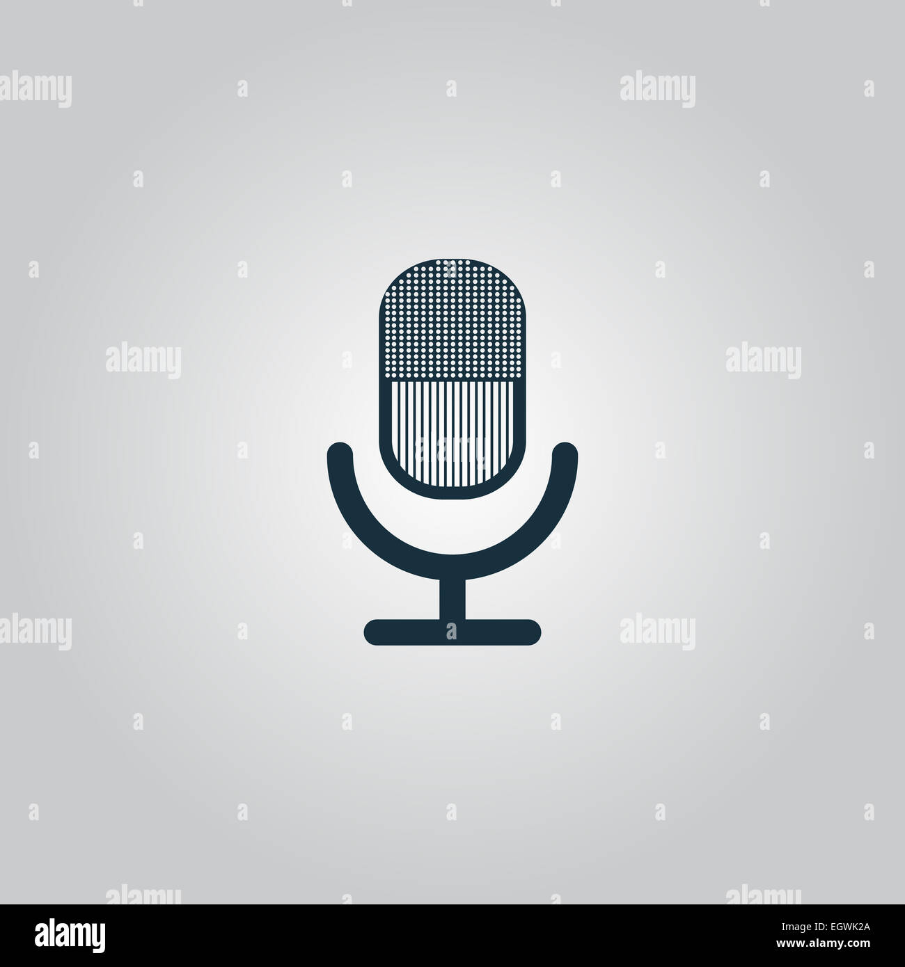 retro microphone icon Stock Photo - Alamy