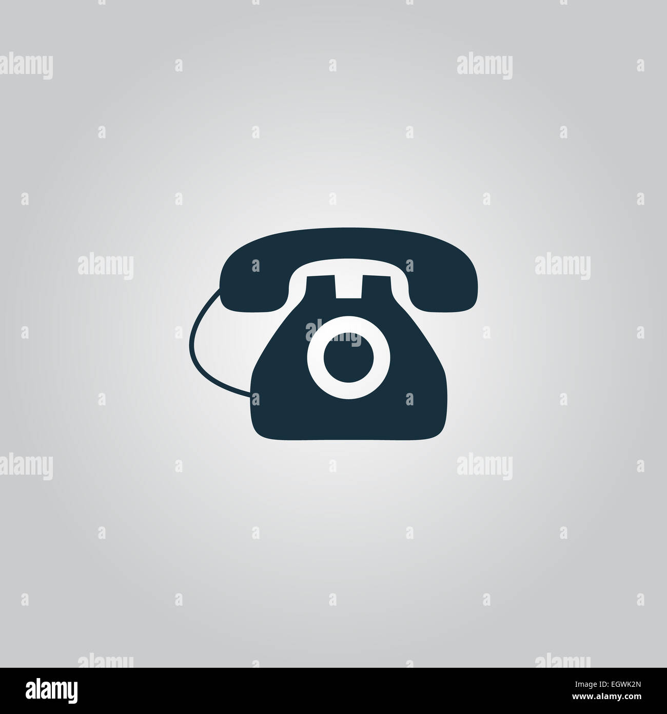 Office telephone - Vector icon isolated Stock Photo - Alamy
