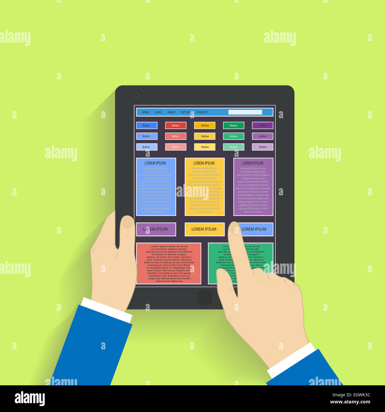 Digital flat design showing hi-res stock photography and images - Alamy