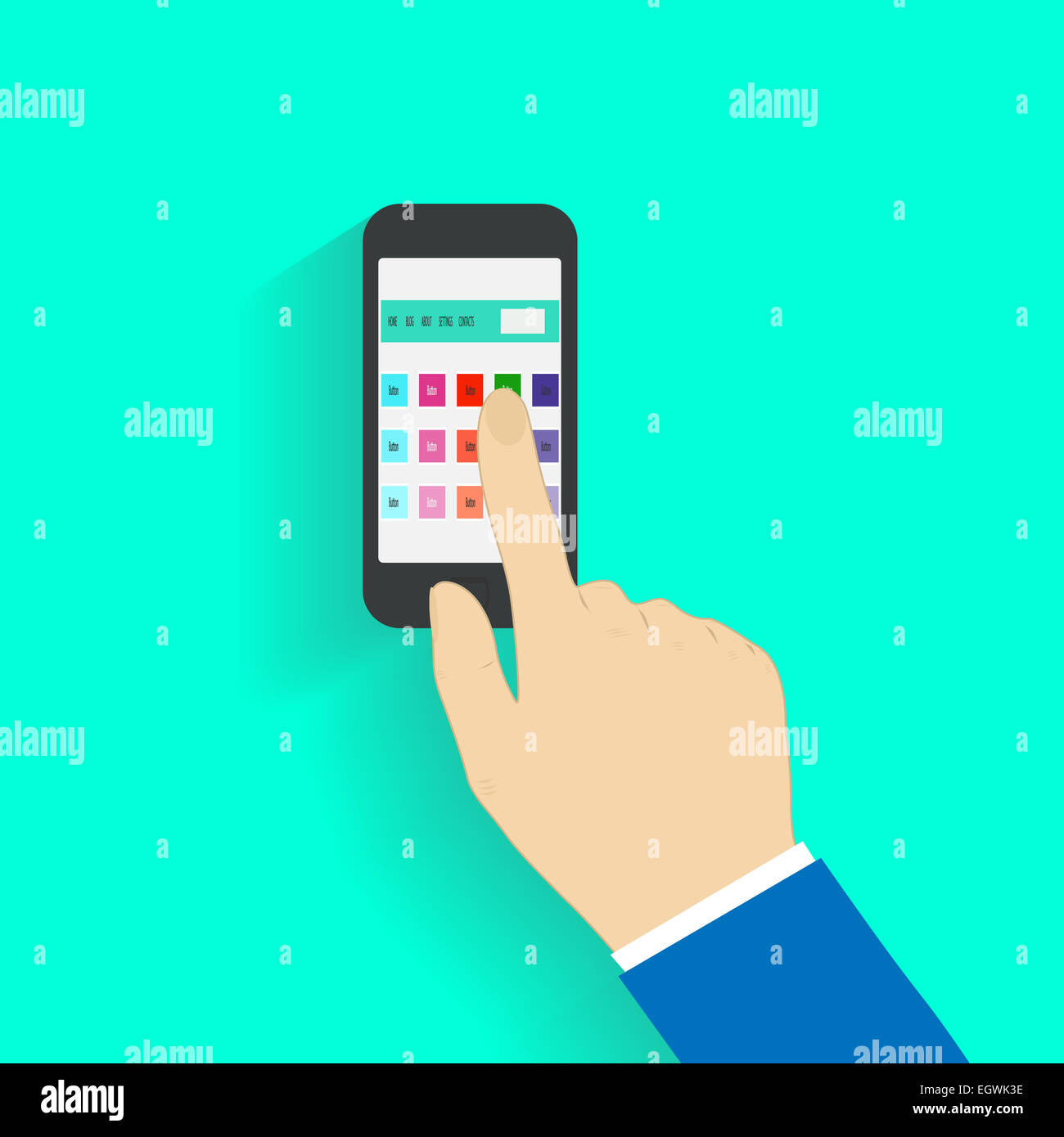Human hand holding mobile phone Stock Photo - Alamy