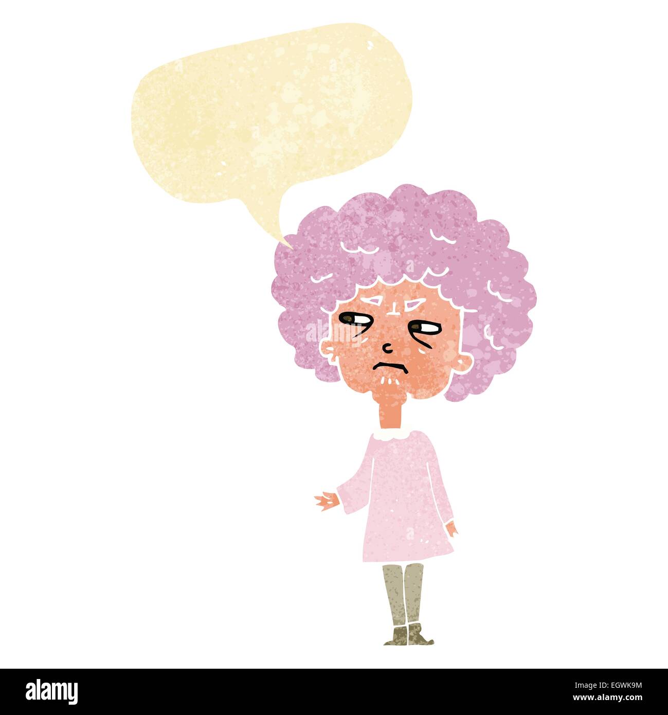 Cartoon old lady bubble hi-res stock photography and images - Alamy