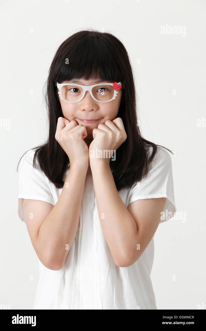 chinese girl with the innocence look Stock Photo - Alamy