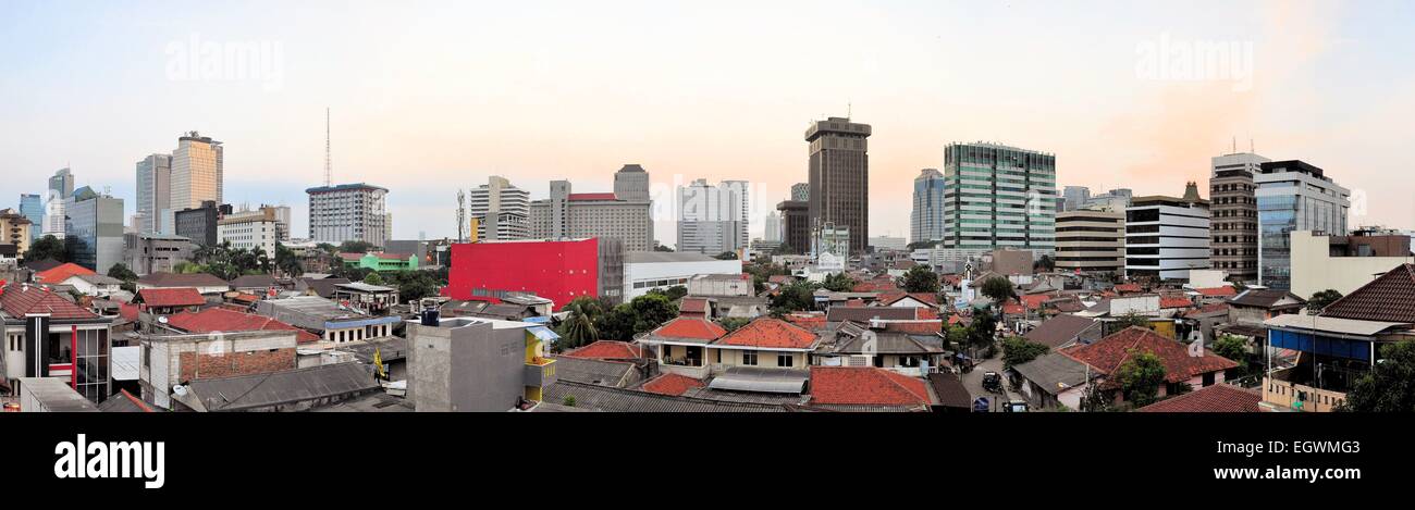 Panoramic cityscape of Indonesia capital city Jakarta Stock Photo - Alamy