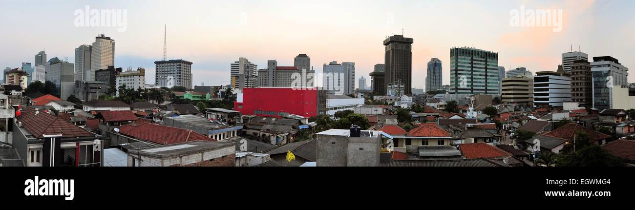 Panoramic cityscape of Indonesia capital city Jakarta Stock Photo - Alamy