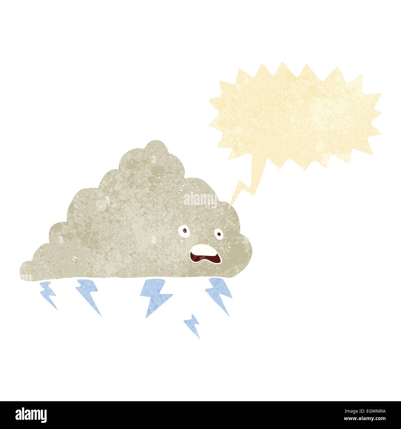 Cartoon thundercloud Cut Out Stock Images & Pictures - Alamy