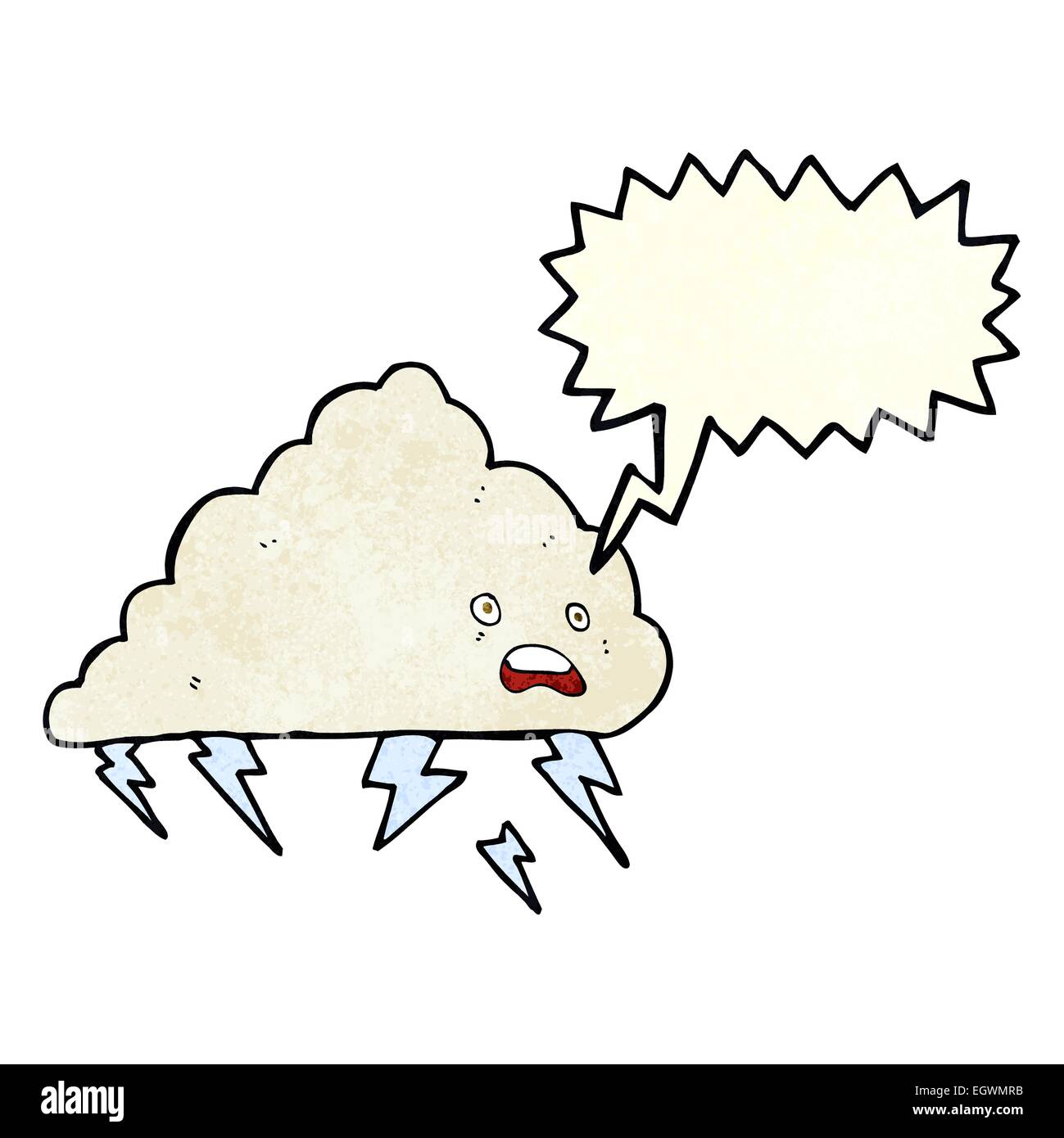 Cartoon thundercloud Cut Out Stock Images & Pictures - Alamy