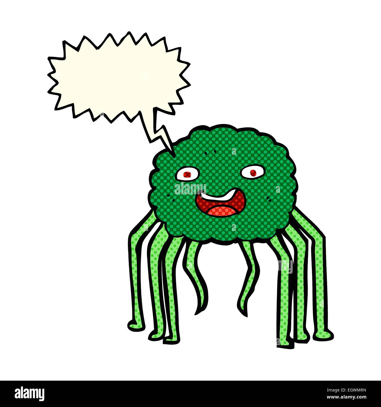 cartoon spider with speech bubble Stock Vector Image & Art - Alamy