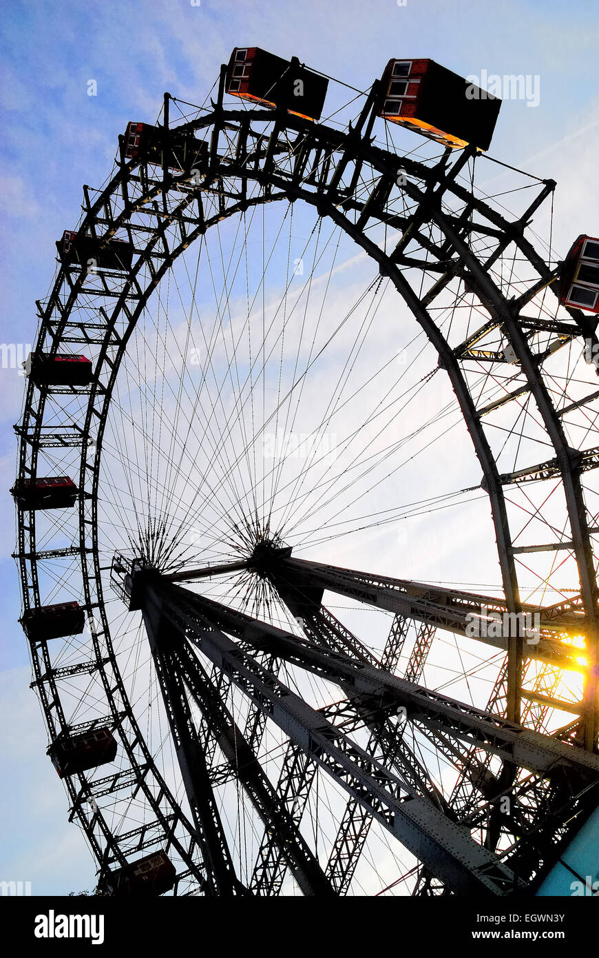 The Prater is a large public park in Vienna. The Wurstelprater ...