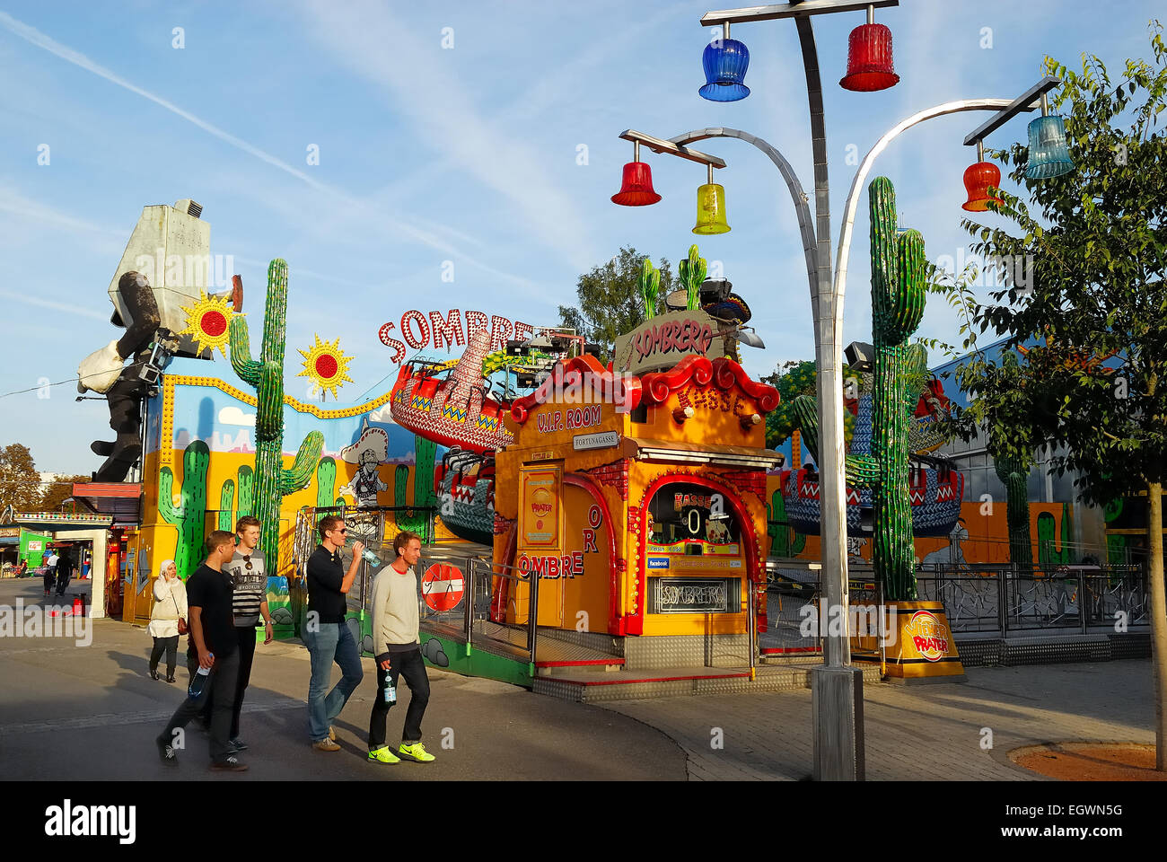 The Prater is a large public park in Vienna. The Wurstelprater ...