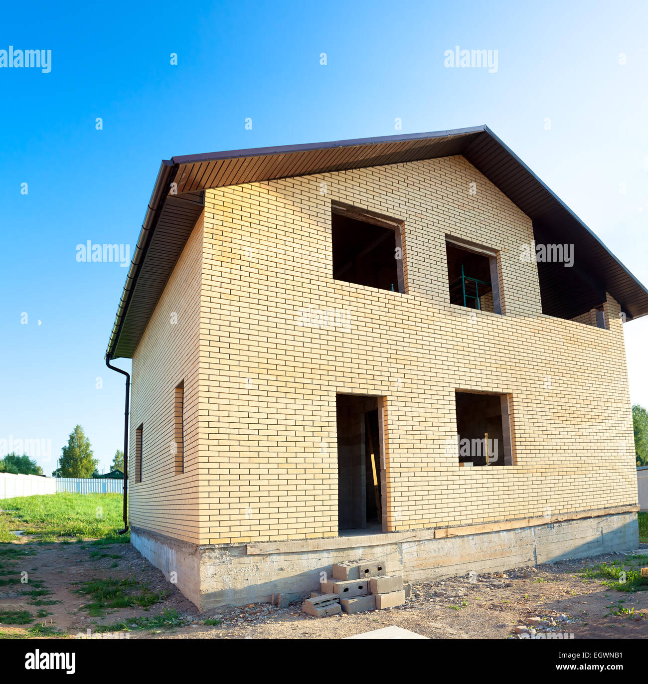 the house construction from blocks and bricks Stock Photo - Alamy
