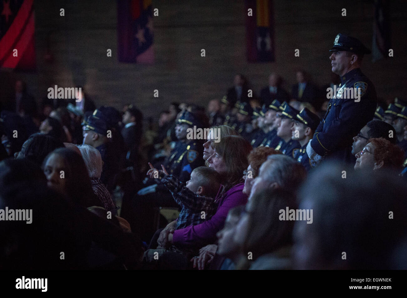 Manhattan, New York, USA. 2nd Mar, 2015. Coleen Vito holds her grandson ...