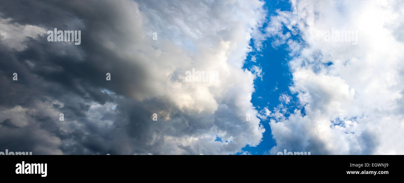 Panorama view thunder storm hi-res stock photography and images - Alamy