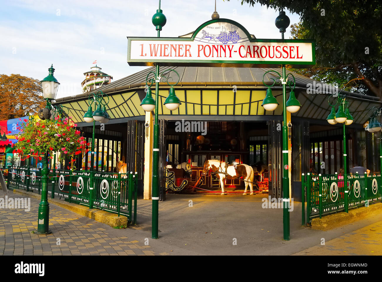 The Prater is a large public park in Vienna. The Wurstelprater ...