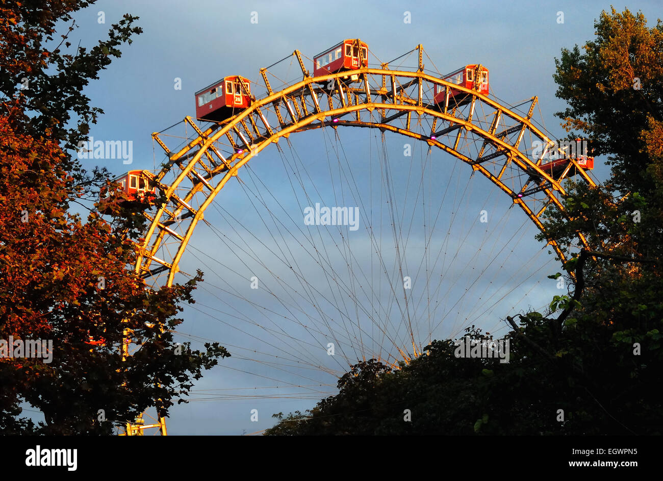 The Prater is a large public park in Vienna. The Wurstelprater ...