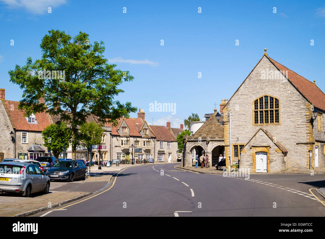 Somerton, a beautiful old small market town in Somerset, England, UK ...