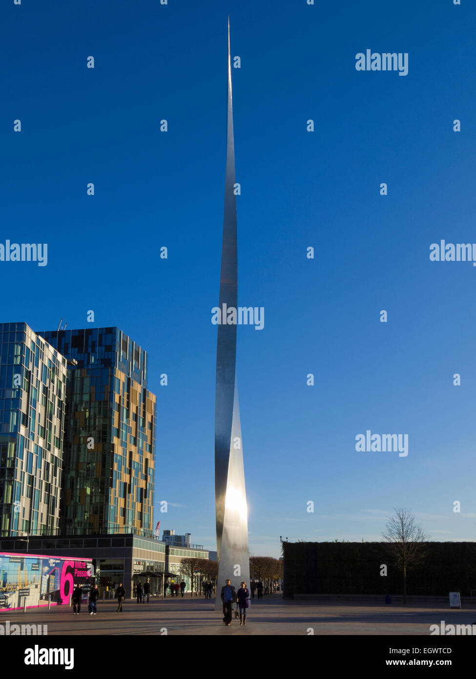 Tall monument structure near the O2 Arena in London Stock Photo - Alamy