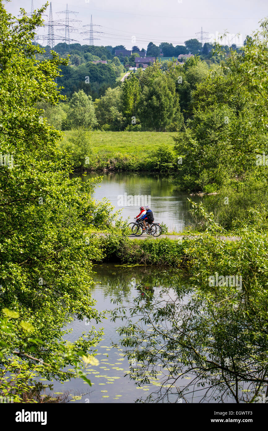 Biking along ruhrtalradweg ruhr valley hi-res stock photography and ...