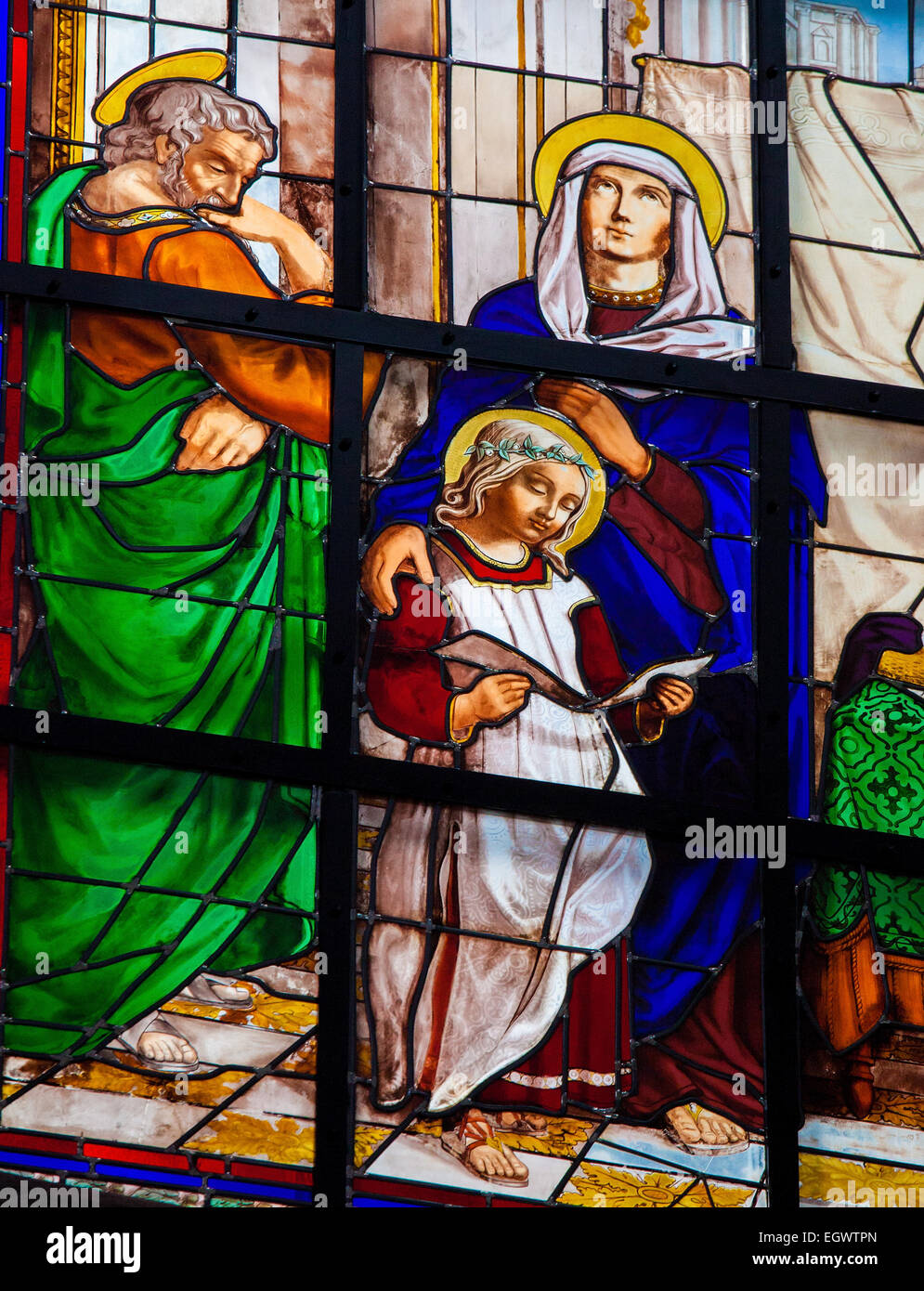 Jesus mary joseph painting hi-res stock photography and images - Alamy