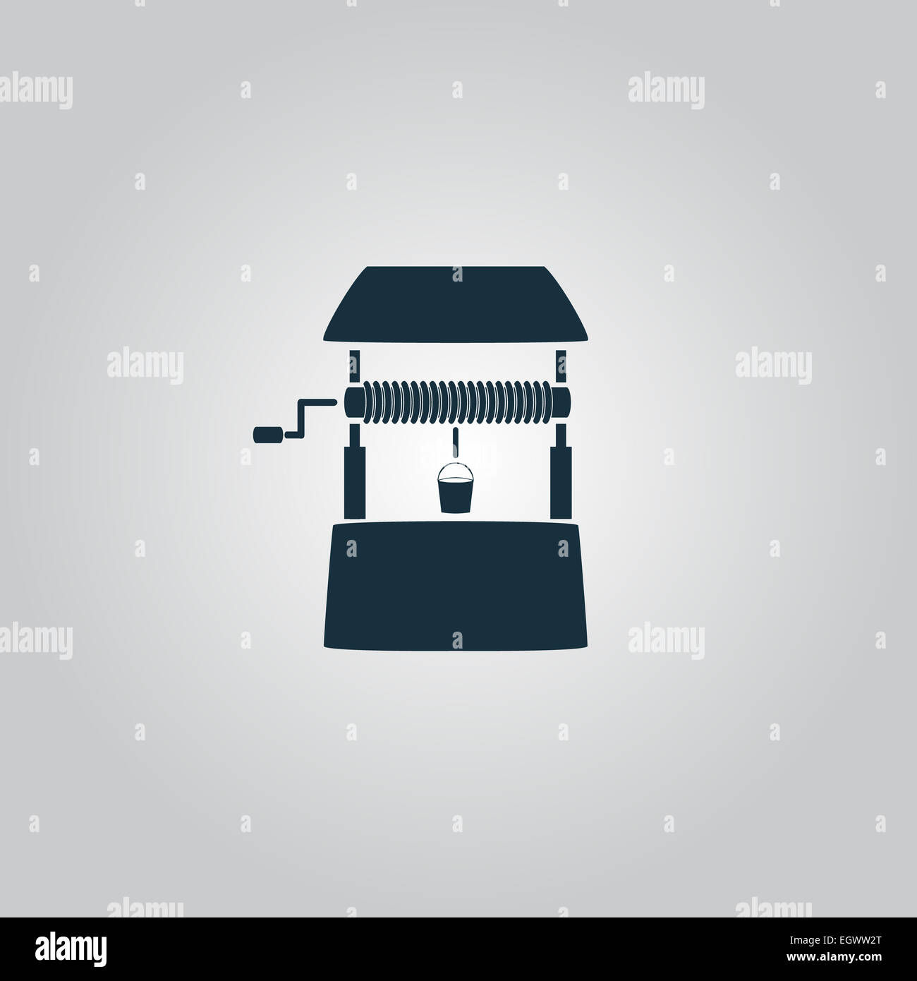 Water Well vector flat Stock Photo - Alamy