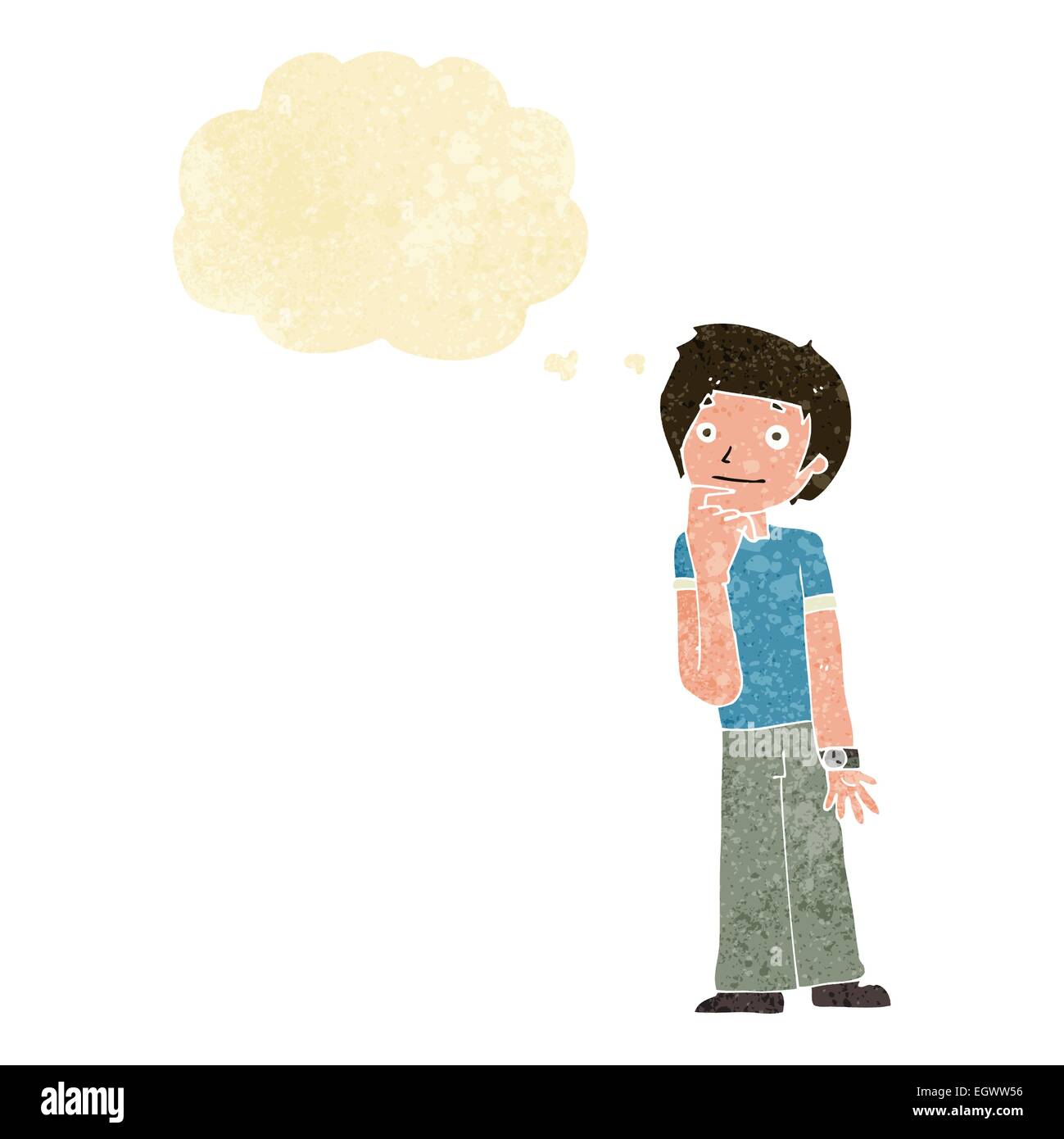 Wondering boy Cut Out Stock Images & Pictures - Alamy