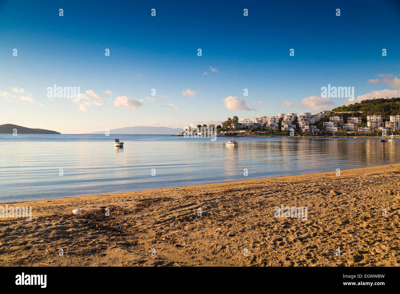 Bodrum, a very popular summer destination on the Aegean coast of Turkey ...