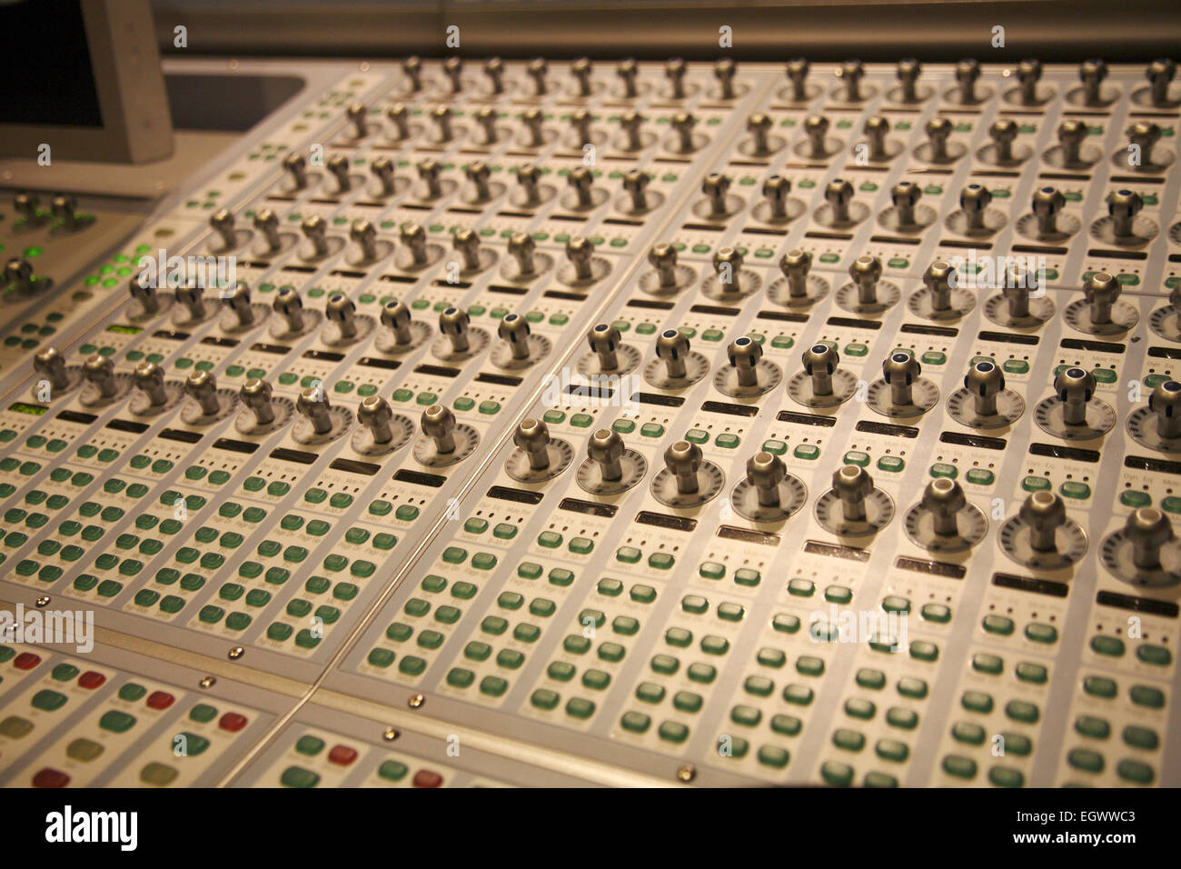 mixer panel in the recording room Stock Photo - Alamy
