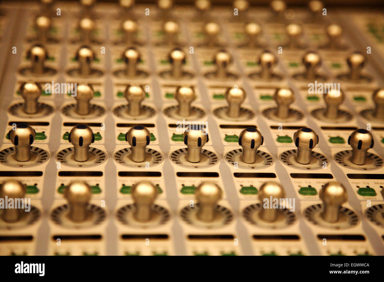 mixer panel in the recording room Stock Photo - Alamy