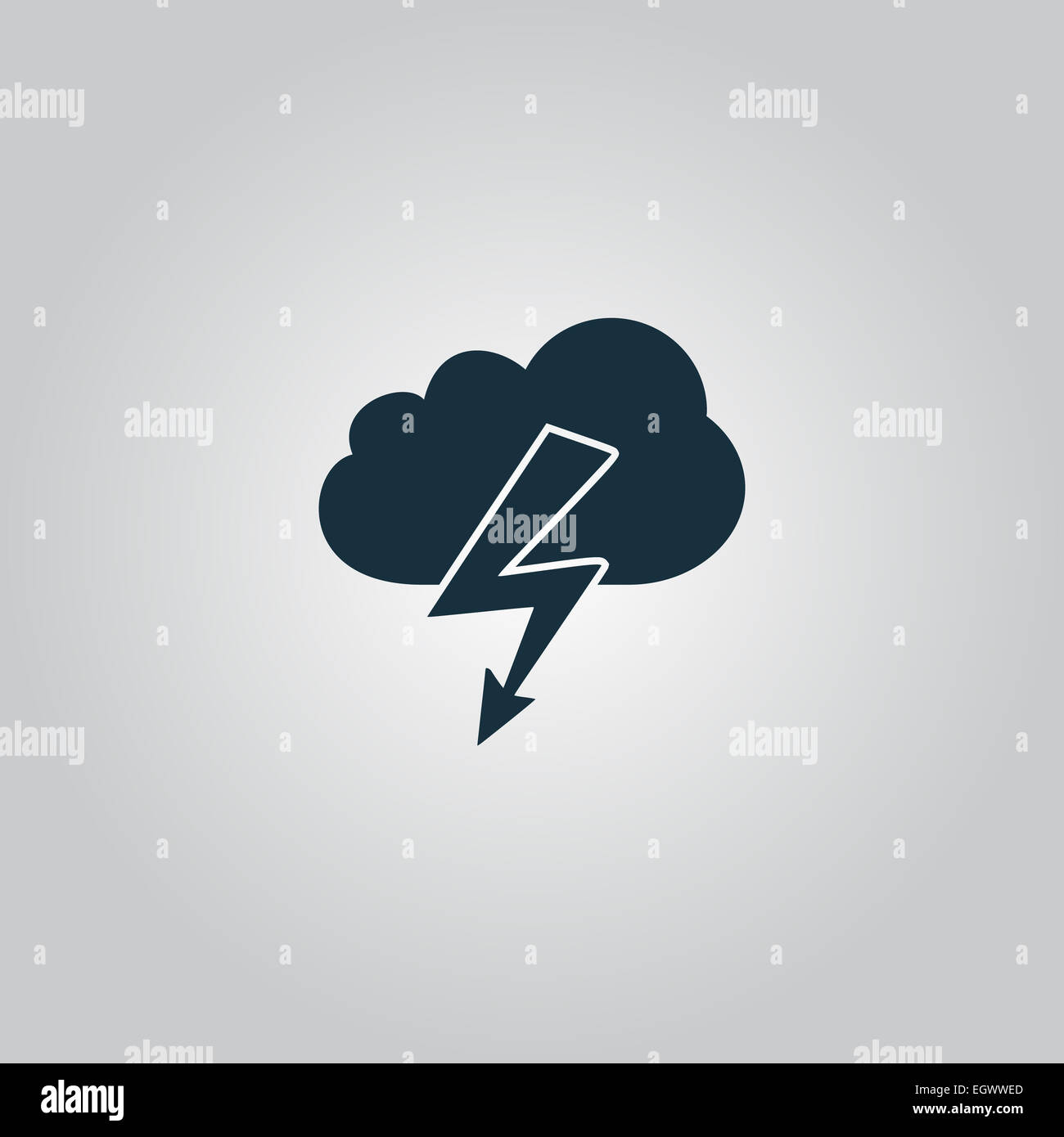 cloud lightning icon Stock Photo - Alamy