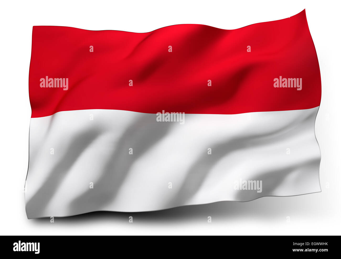 Monacan flag hi-res stock photography and images - Alamy