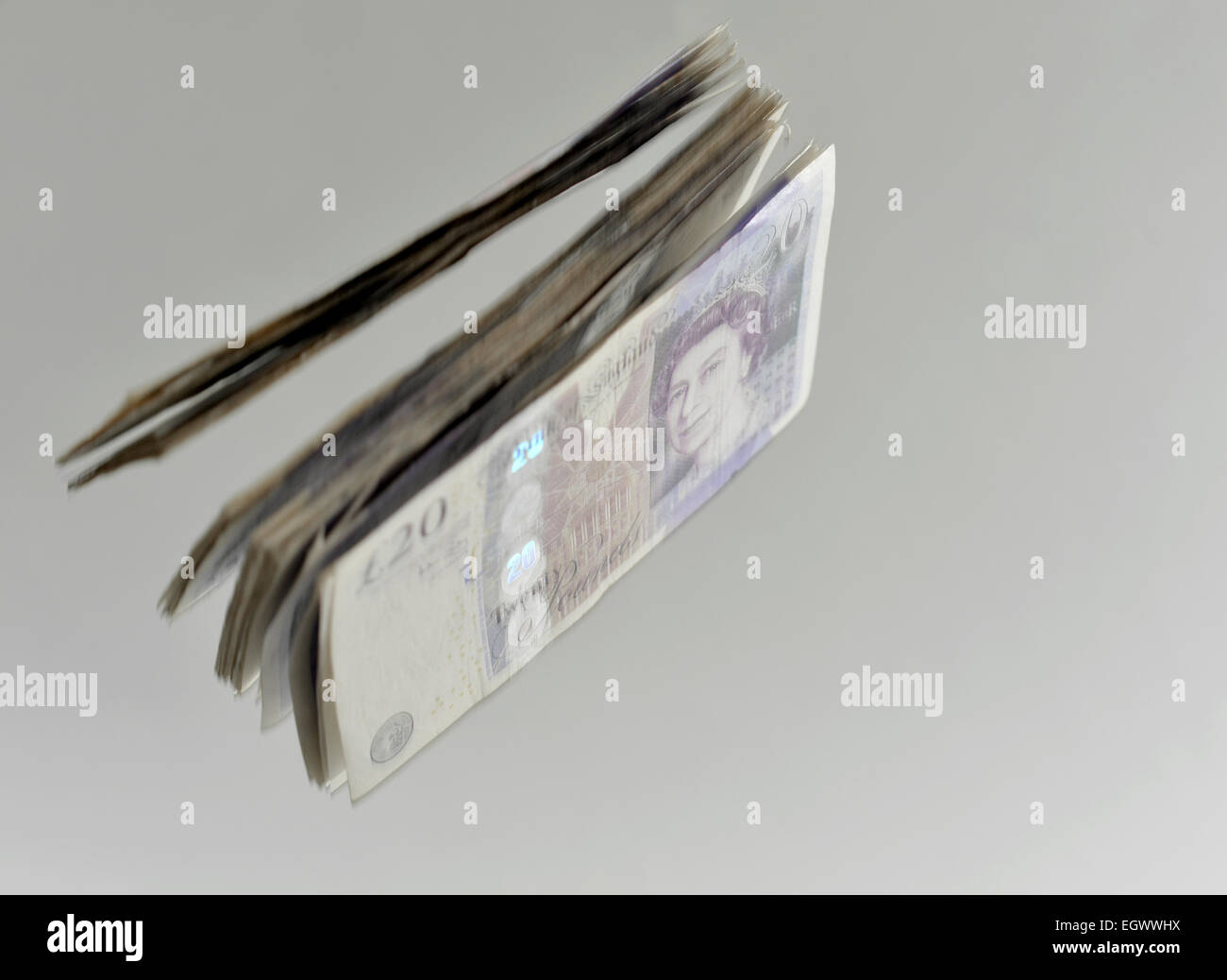 Twenty Pound Notes And Pile High Resolution Stock Photography and ...