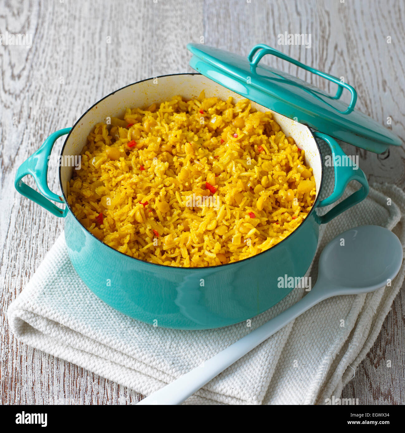 Oven baked pilaf rice Stock Photo - Alamy